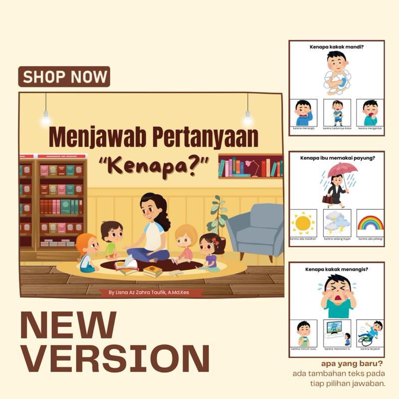 Jual [PRE-ORDER] NEW VERSION‼️ Kartu Menjawab Pertanyaan "Kenapa ...
