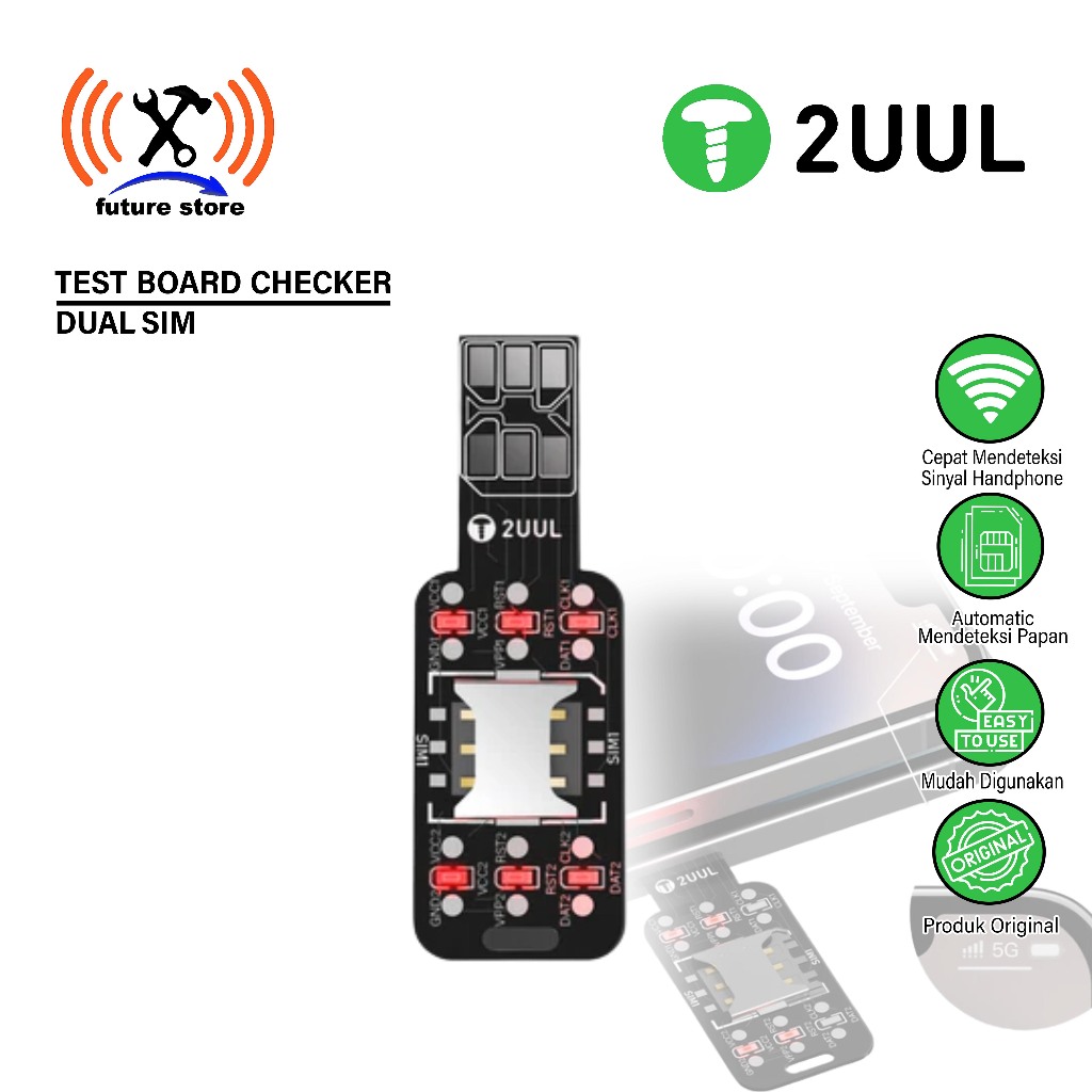 Jual 2UUL SM01 Dual SIM Checker Card Quick Test Board Tester Sim Card ...