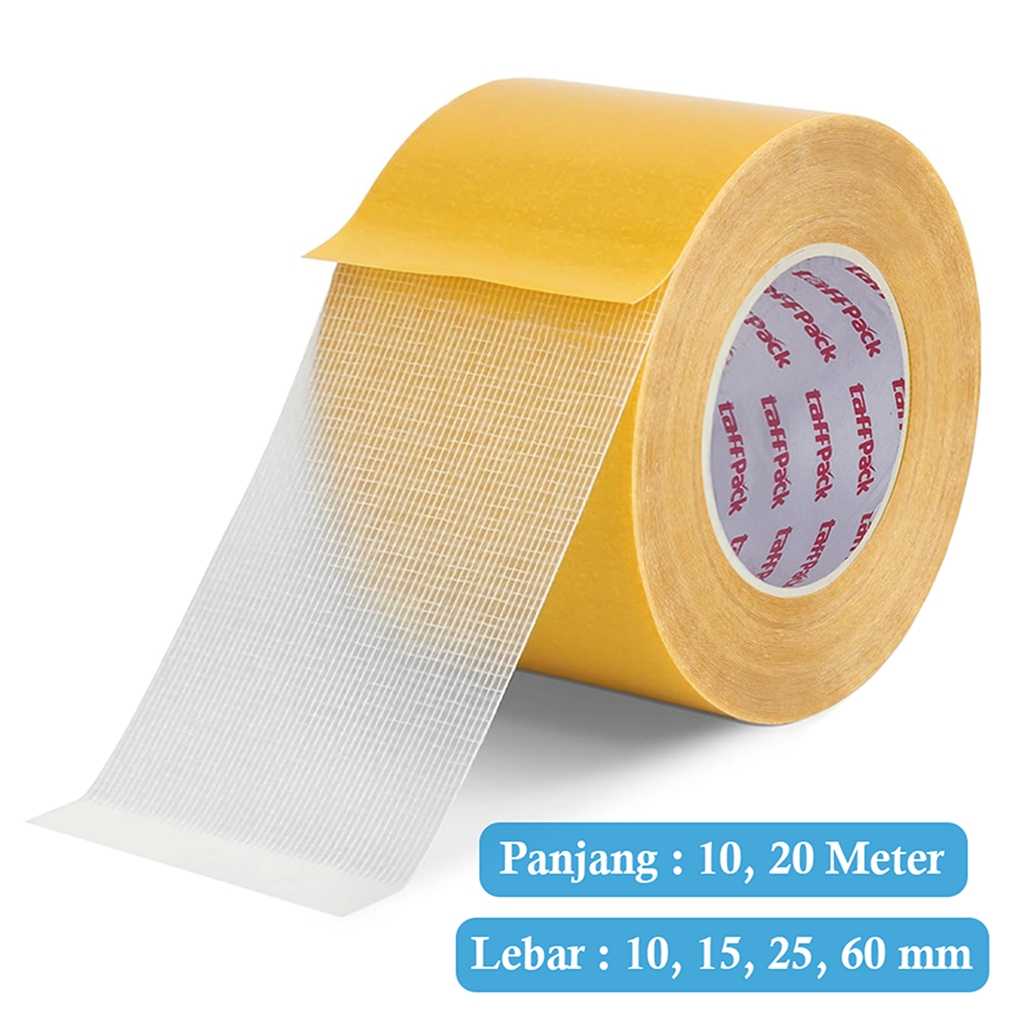 Jual Double Tape Kain Jaring Mesh Lem Dua Sisi Tanpa Bekas Isolasi Grid ...