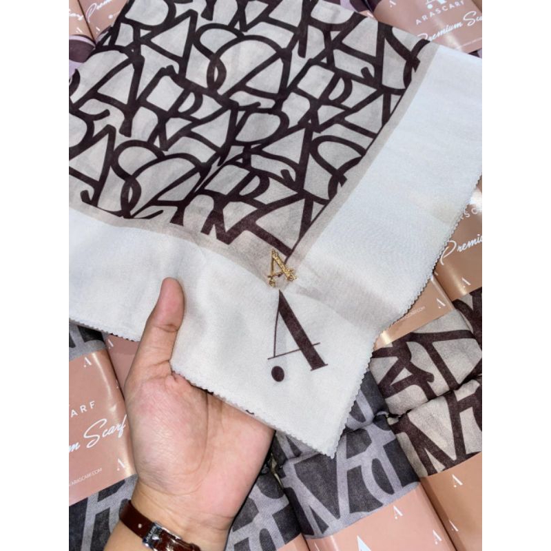 Jual MARIE MONOGRAM SERIES by Arascarf | Shopee Indonesia