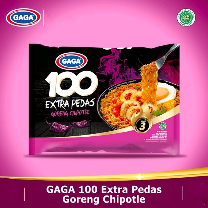 Jual Mie Gaga 100 Ekstra Pedas Goreng Chipotle 85 gr | Shopee Indonesia