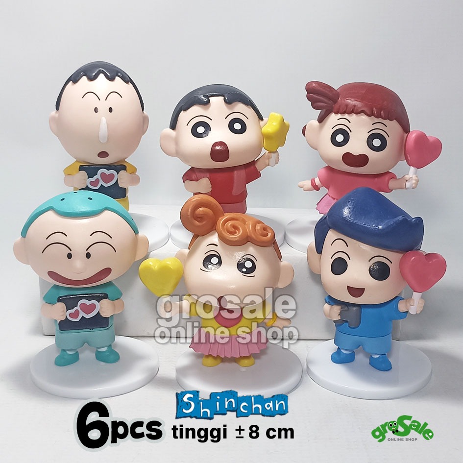 Jual Crayon Shin-chan Ice Stick Heart Figure Shinchan Friends ...