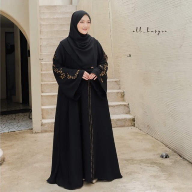 Jual LABIQA abaya Material haniyya arabian Jetblack by all_busyra ...