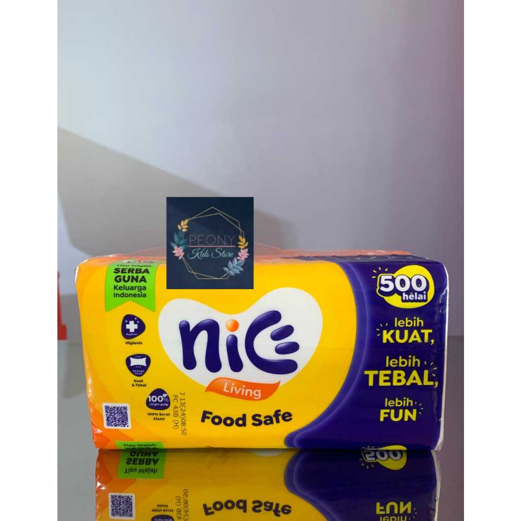 Jual NICE Facial Tissue 500 helai 2ply / Tisu wajah NICE 500 helai 2 ...