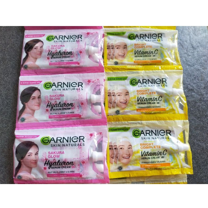 Jual Garnier serum cream 7ml Facial wash 9ml | Shopee Indonesia