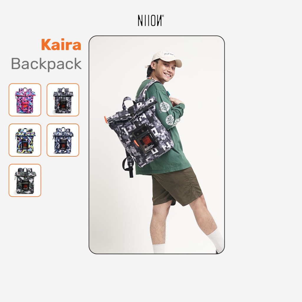 Jual Niion Kaira Pattern Collection Laptop Backpack / Tas Ransel Laptop ...