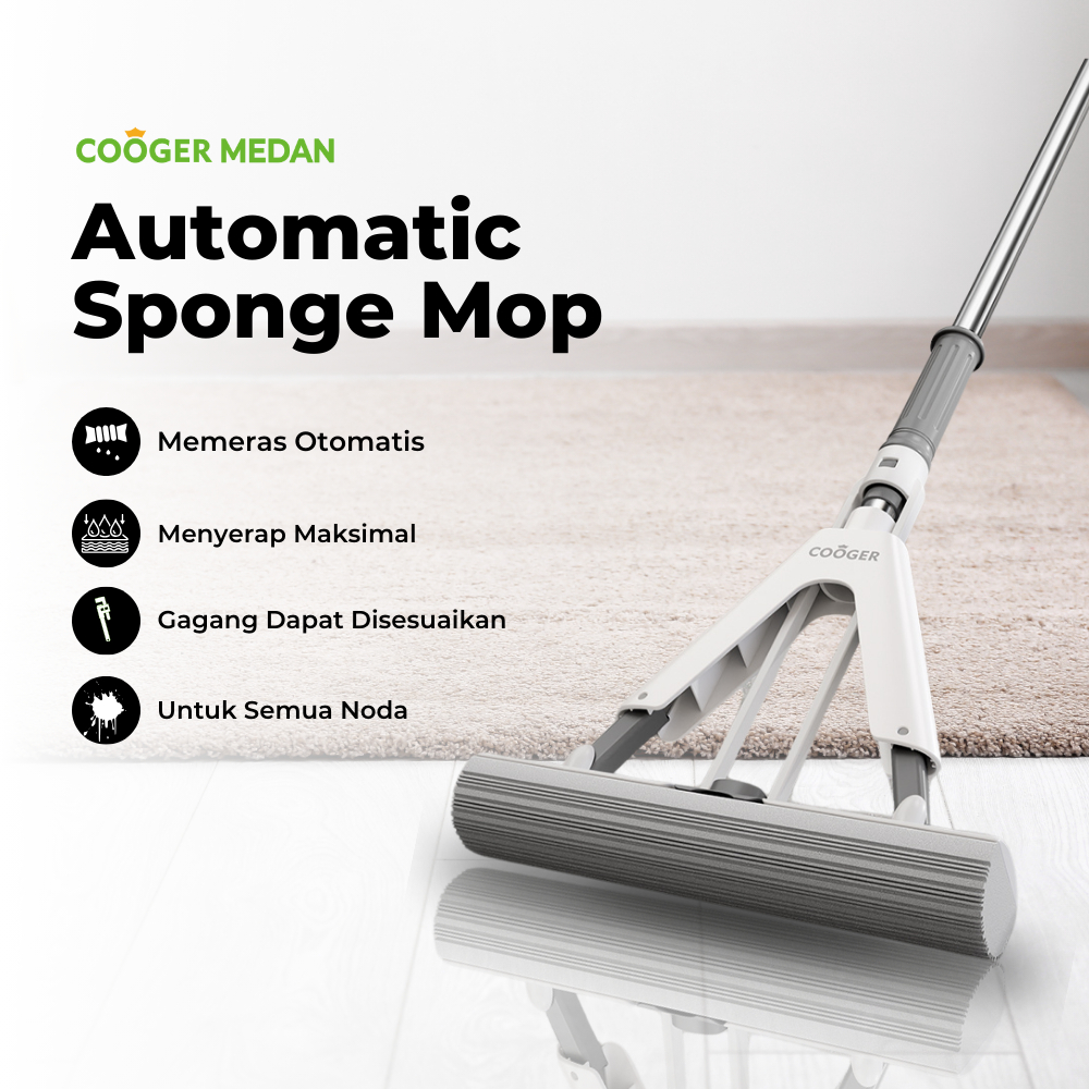 Jual COOGER MEDAN Alat Pel Lantai Spons Pel Lipat Kering dan Basah ...
