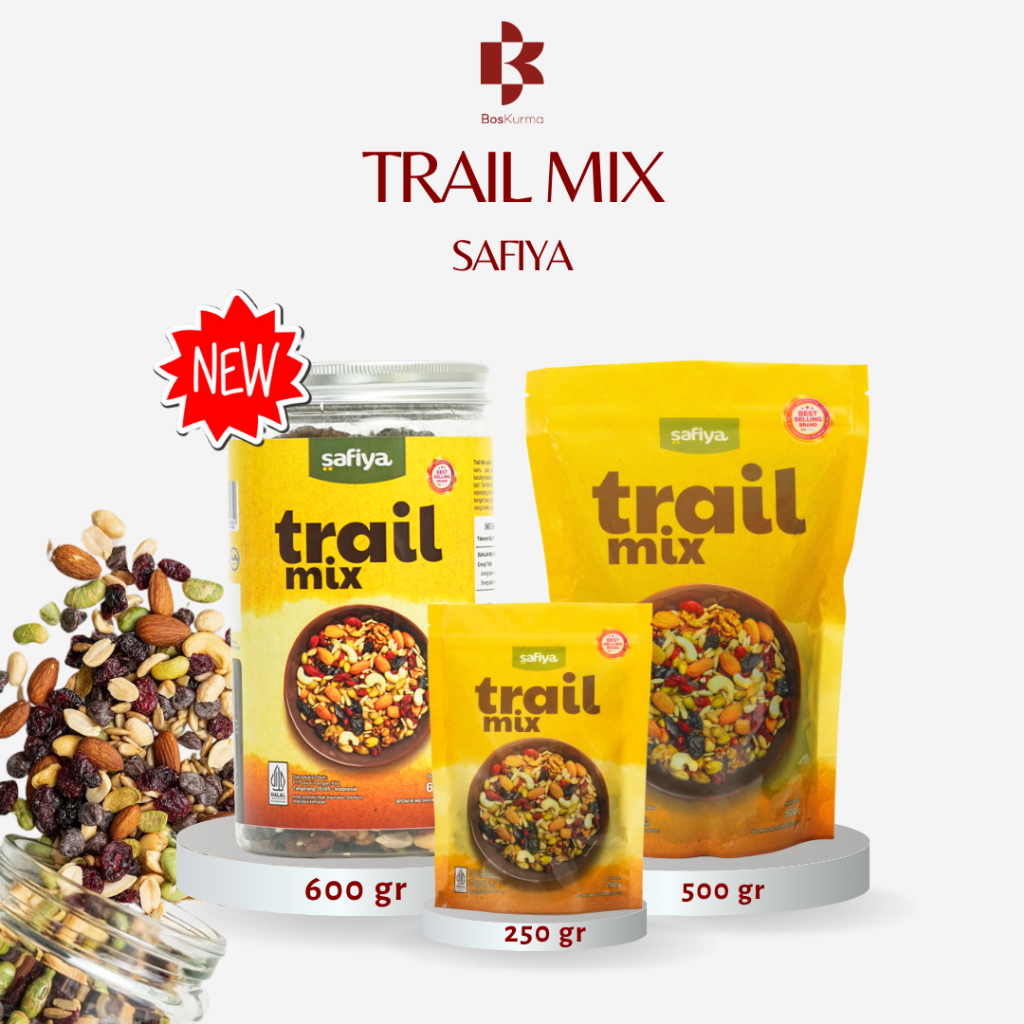 Jual Trail Mix 500 Gram Safiya Healthy Food - Kacang Mix Premium ...