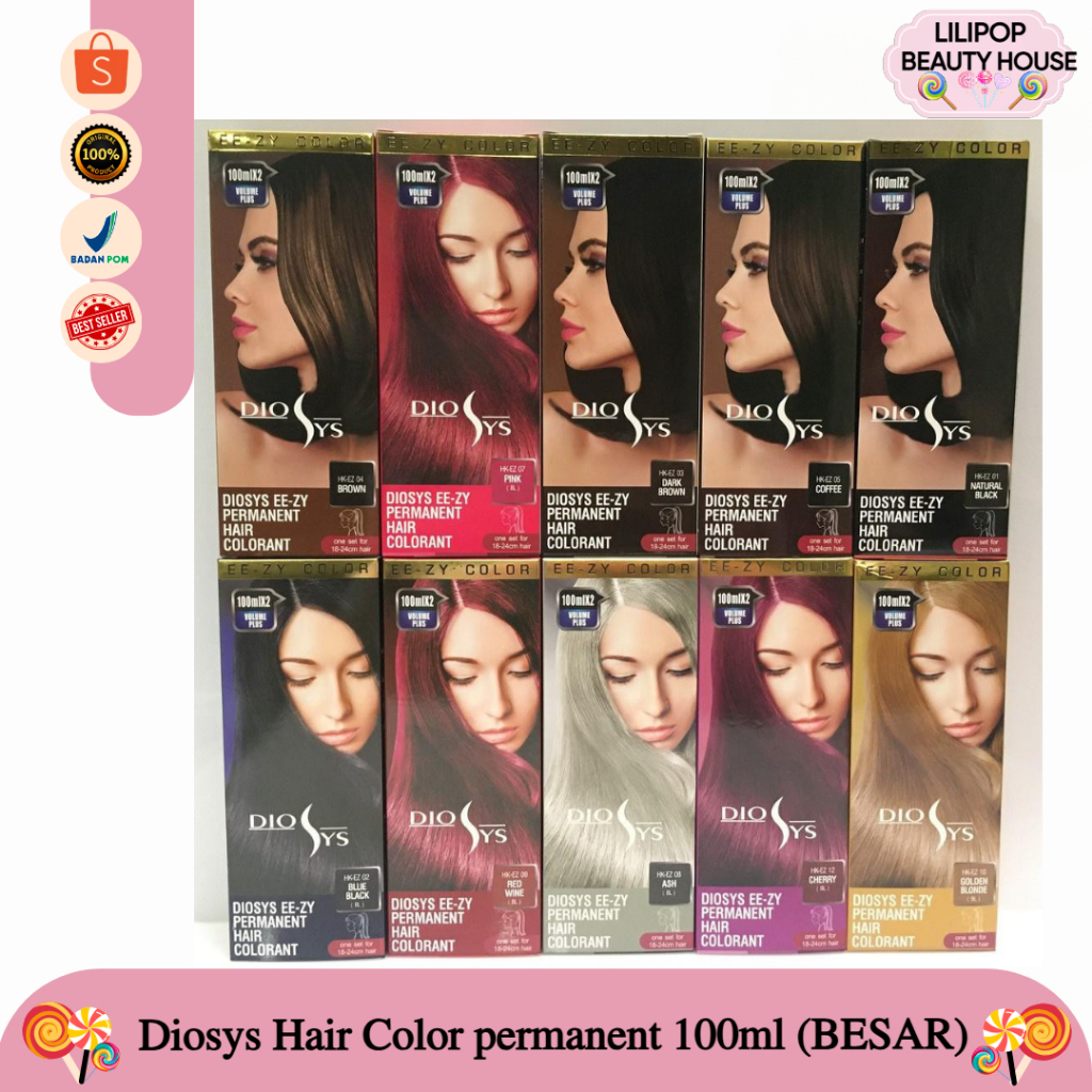 Jual Diosys Hair Color permanent 100ml (BESAR) | Shopee Indonesia