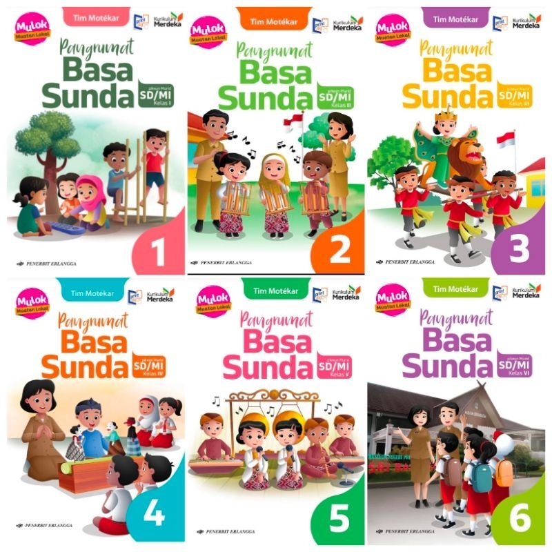 Jual ERLANGGA: BUKU PANGRUMAT BASA SUNDA UNTUK SD/MI KELAS 1 2 3 4 5 6 KURIKULUM MERDEKA ...