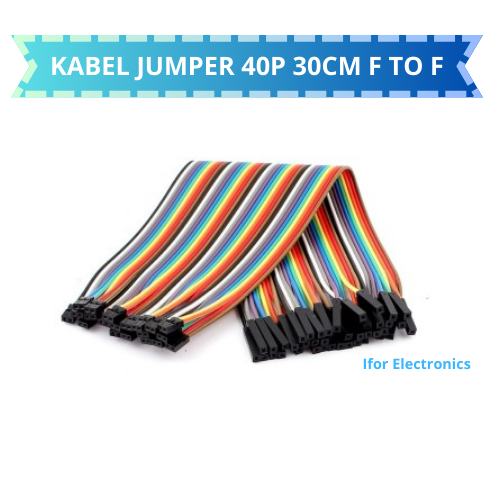 Jual Kabel Jumper Dupont Arduino Female to Female 40 pin 30 cm | Shopee ...