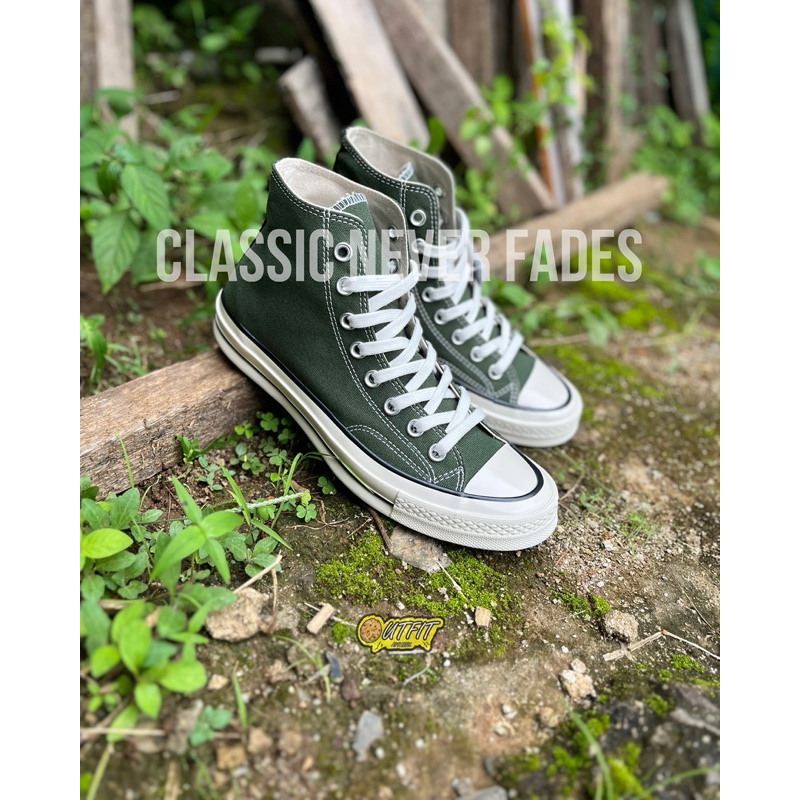 Jual SEPATU 70s HIGH ARMY GREEN | Shopee Indonesia