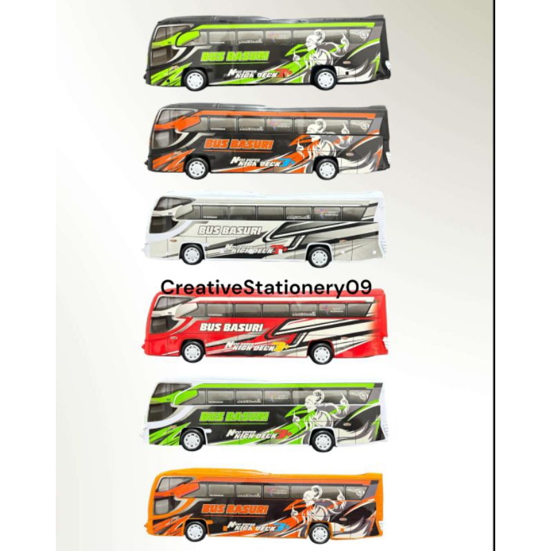 Jual Mainan BUS TELOLET BASURI / BUS TELOLET Dengan Lampu Dan Lagu SNI ...