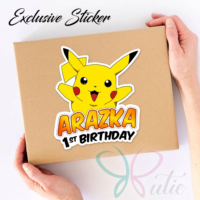 Jual 50 STIKER / STICKER POKEMON 2-1 ULANG TAHUN / ULTAH / BIRTHDAY ...