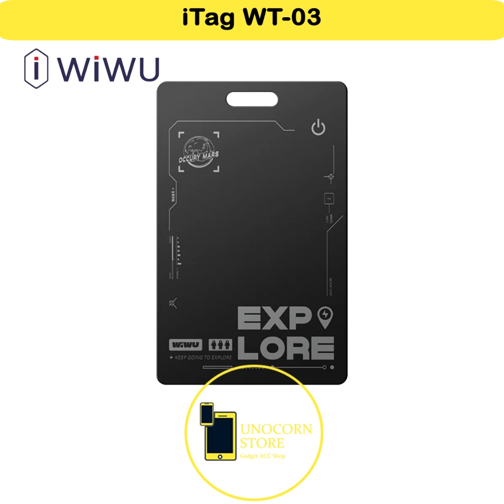 Jual Smart Tag GPS WiWU iTag Card Finder Apple Find My Anti Lost Kartu Tracker Pelacak Mobil ...