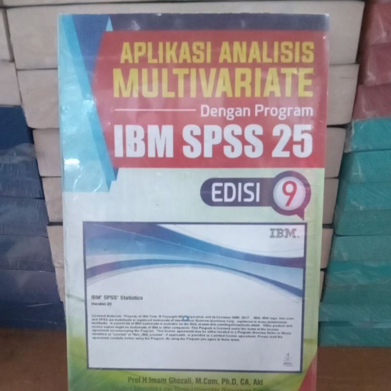 Jual buku aplikasi analisis multivariate dengan program IBM spss 25 edisi 9 | Shopee Indonesia