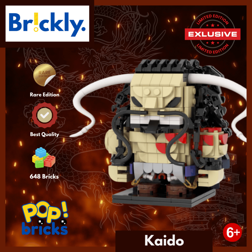 Jual Kaido - Brickly POP! Bricks One Piece Mainan Balok Susun Blocks ...