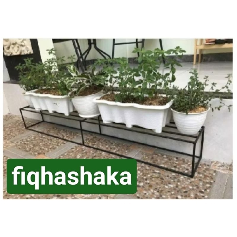 Jual TERMURAH/STANDING POT PANJANG 1 METER/rak pot bunga//dudukan pot ...