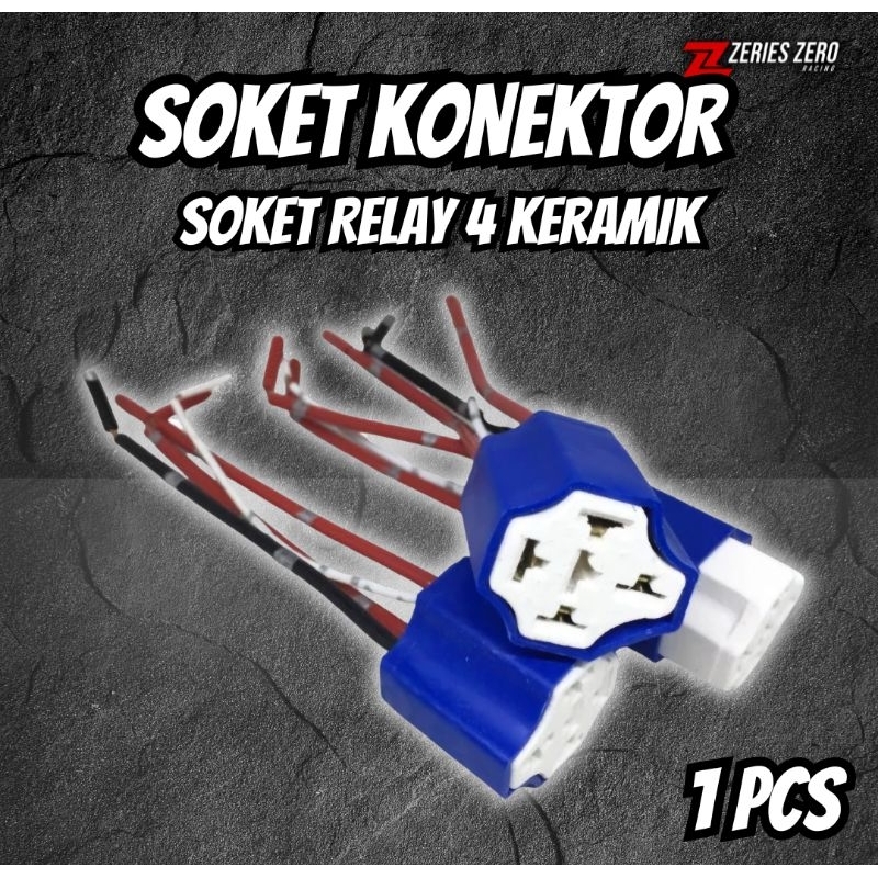 Jual Socket Cable Relay Ceramic / Soket kabel Rumah Relay Keramik Kaki ...