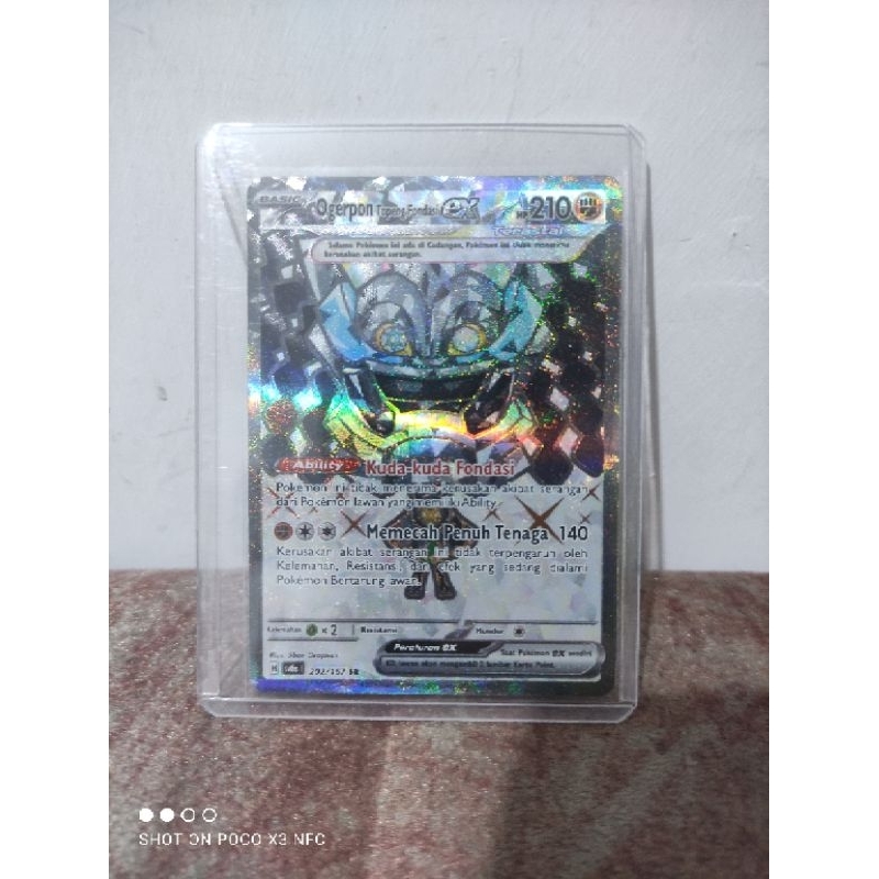 Jual Kartu pokemon ogerpon topeng fondasi EX Sr Tcg indonesia | Shopee Indonesia