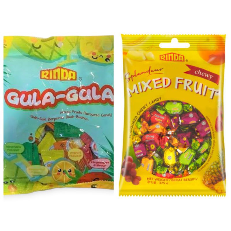 Jual Permen Rinda Gula Gula 150g / Rinda Chewy Mixed Fruit 375g ...