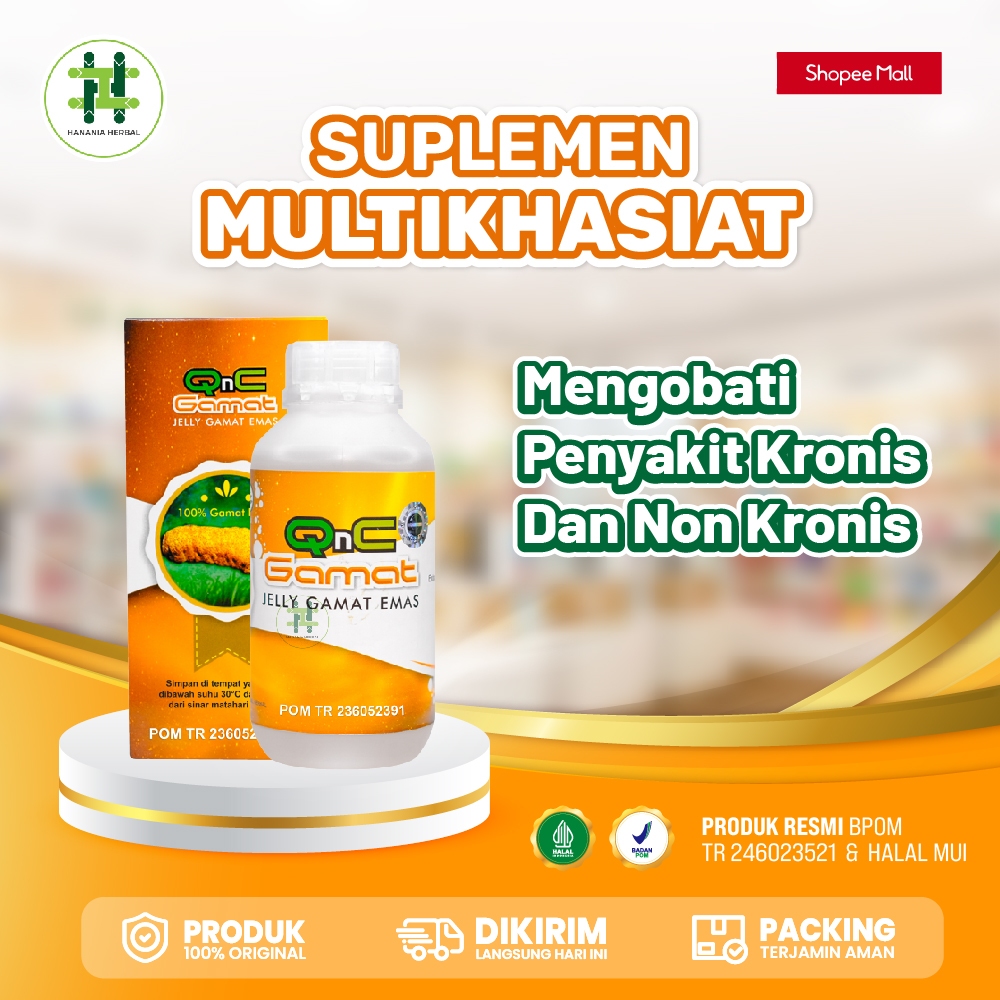 Jual QNC JELLY GAMAT Suplemen Jelly Herbal 300ML Obat Tumor Kanker ...