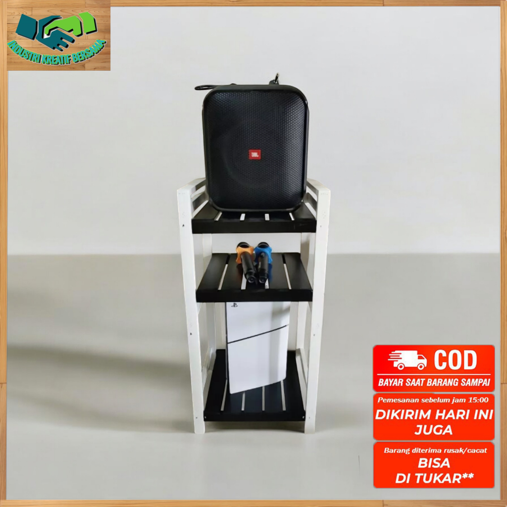 Jual RAK GALON DISPENSER SERBAGUNA KAYU 3 TINGKAT / SUSUN BISA UNTUK ...