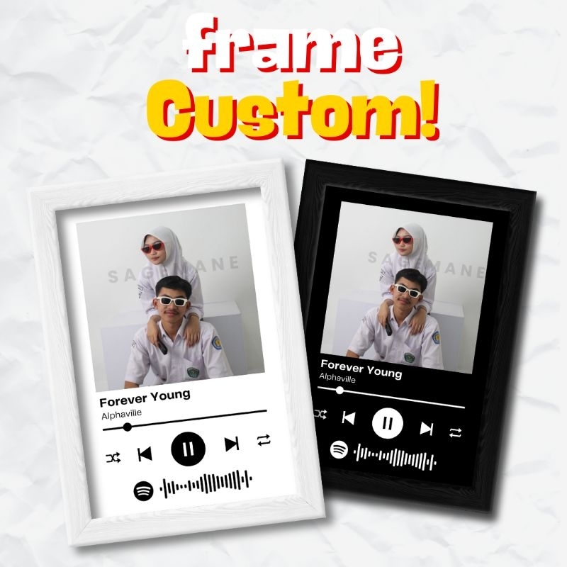 Jual [1 HARI JADI] SPOTYFY MUSIC PLAYER - FRAME CUSTOM 5R/10RS ...