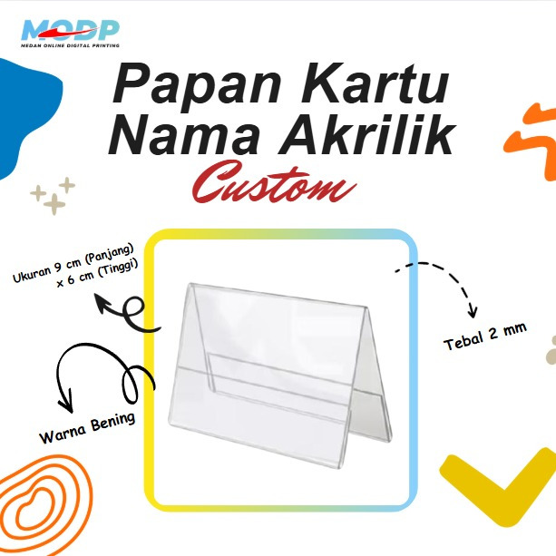 Jual Papan Kartu Nama - Stand Card Name - Kartu Bisnis Name Tag Meja ...