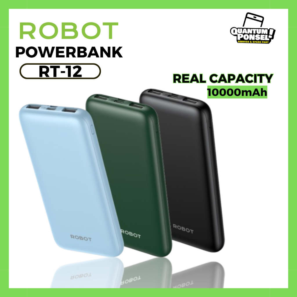 Jual ROBOT Powerbank RT12 10000mAh Dual Input Output 37W - GARANSI ...