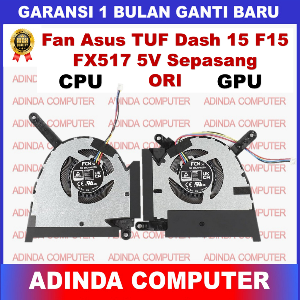 Jual Kipas Fan Asus TUF Dash 15 F15 FX517 FX517Z FX517ZC FX517ZE ...