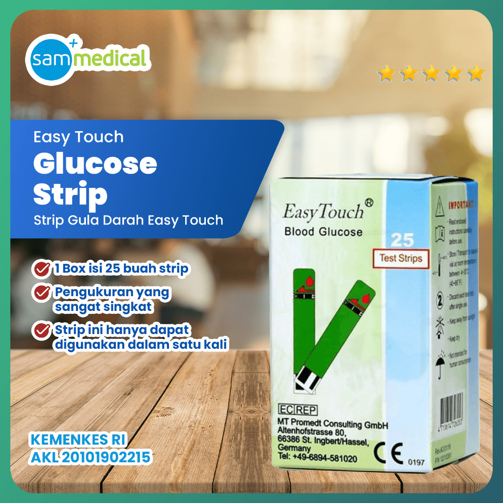 Jual Easy Touch Strip Gula Darah / Glucose Strip / Refill Strip Blood ...