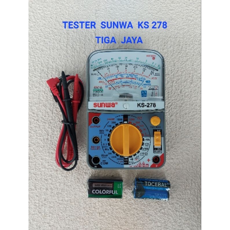 Jual Multi Tester Avometer Analog Sunwa KS 278 Dos Biru Bujan Sanwa ...
