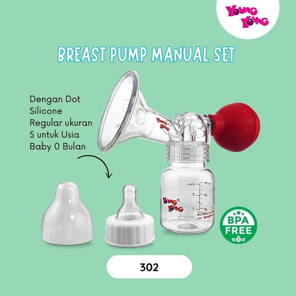 Jual YOUNG YOUNG Pompa Asi Manual Kedap Udara & Botol Susu BPA Free ...