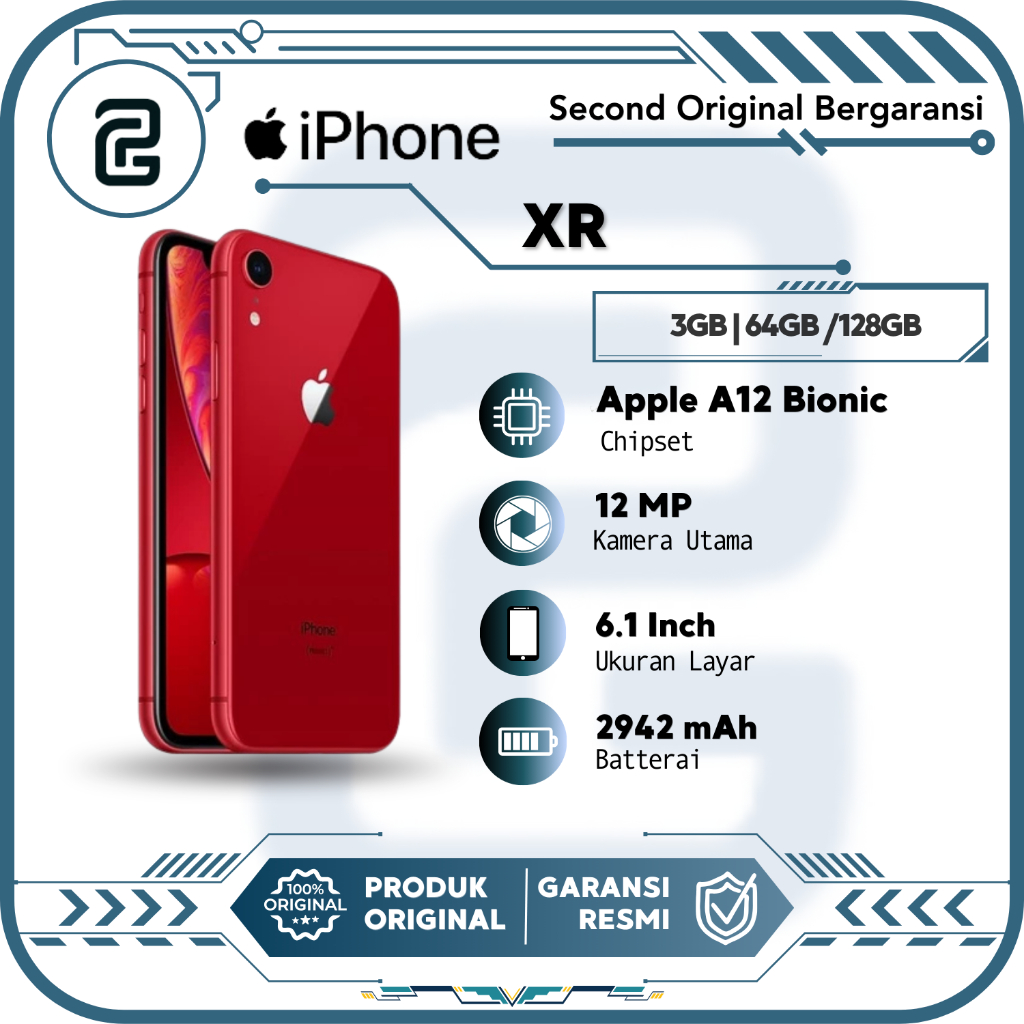 Jual IPhone XR 128GB Fullset / Batangan Second Mulus 100% Original | Secomnd Original Bergaransi ...