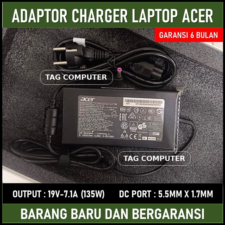 Jual ADAPTOR CHARGER ACER NITRO 5 AN515-43 AN515-55 AN515-53 SERIES ...