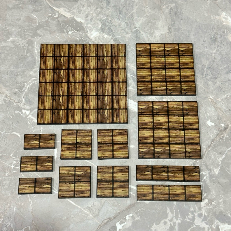 Jual Dungeons and Dragons 2.5D Modular Wooden Tiles Set Tabletop RPG ...