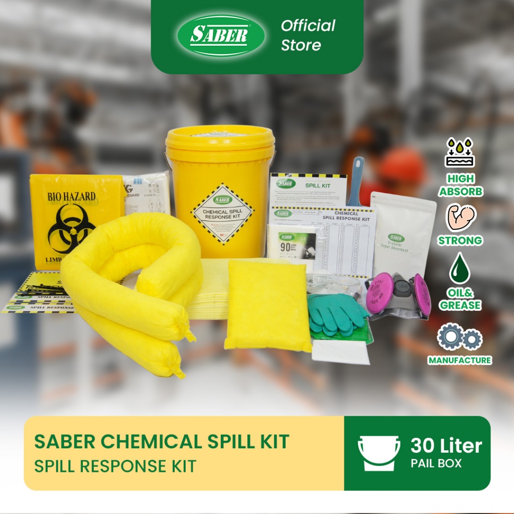 Jual SABER CHEMICAL SPILL RESPONSE KIT - PAIL 30 LITER - SC30-SK/PL ...