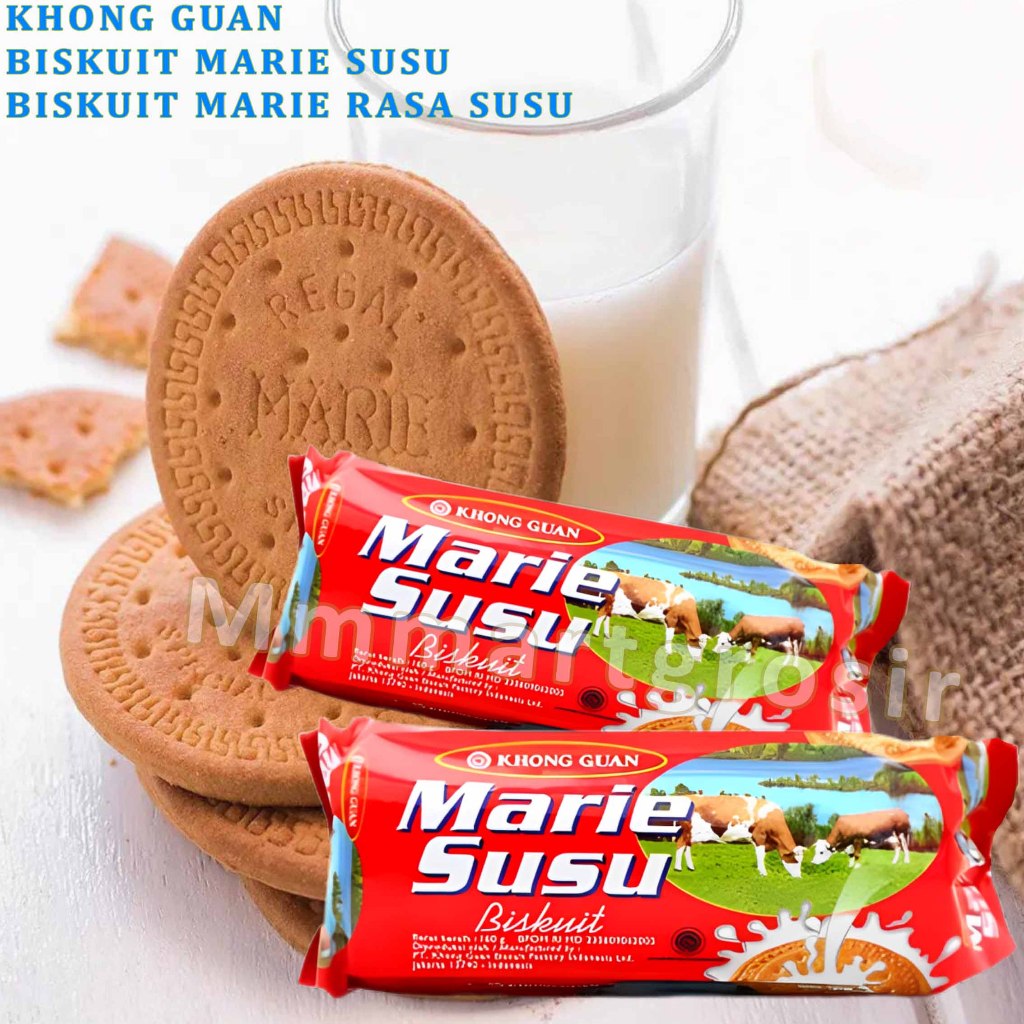 Jual Khong Guan / Biskuit Marie Susu / Biskuit Marie Rasa Susu / 160gr ...