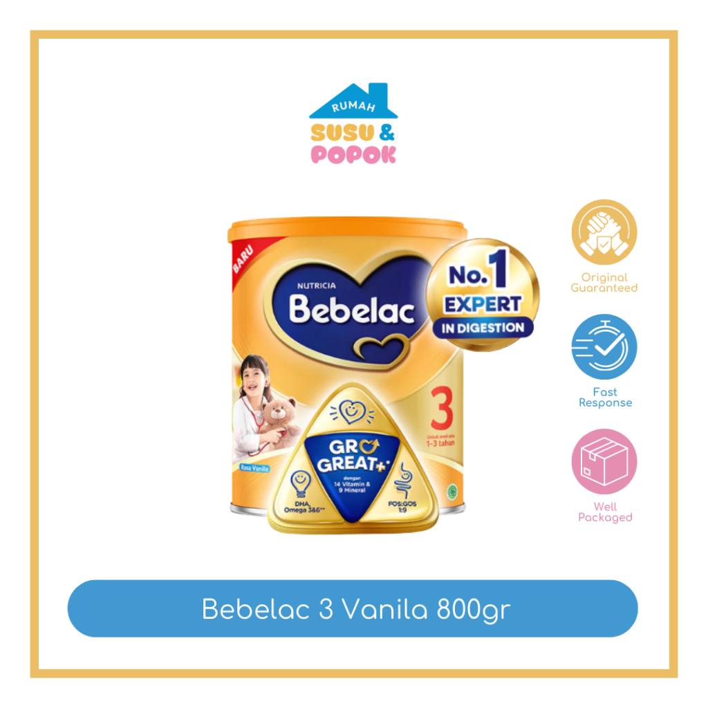 Jual Bebelac 3 1-3 Tahun Vanila 800gr | Shopee Indonesia