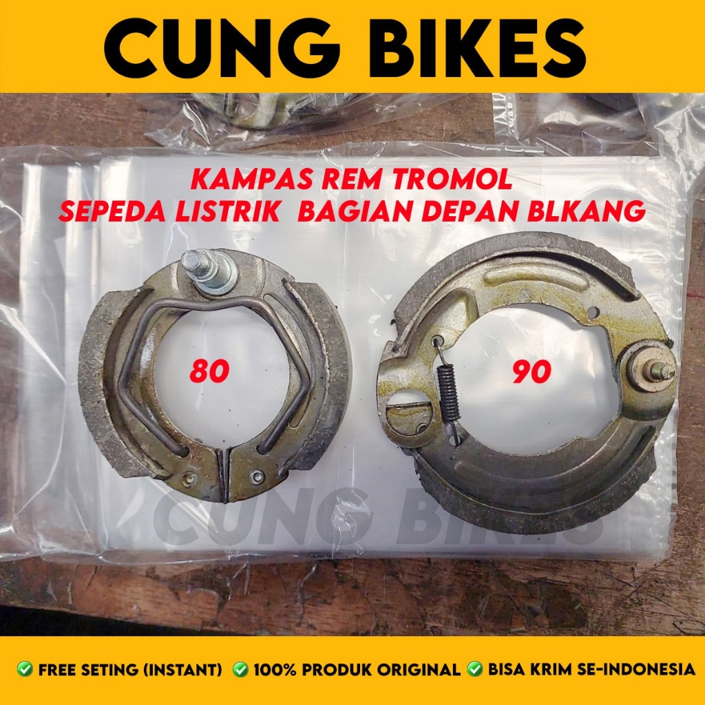 Jual Kampas Rem Sepeda Listrik Depan Belakang universal | Shopee Indonesia