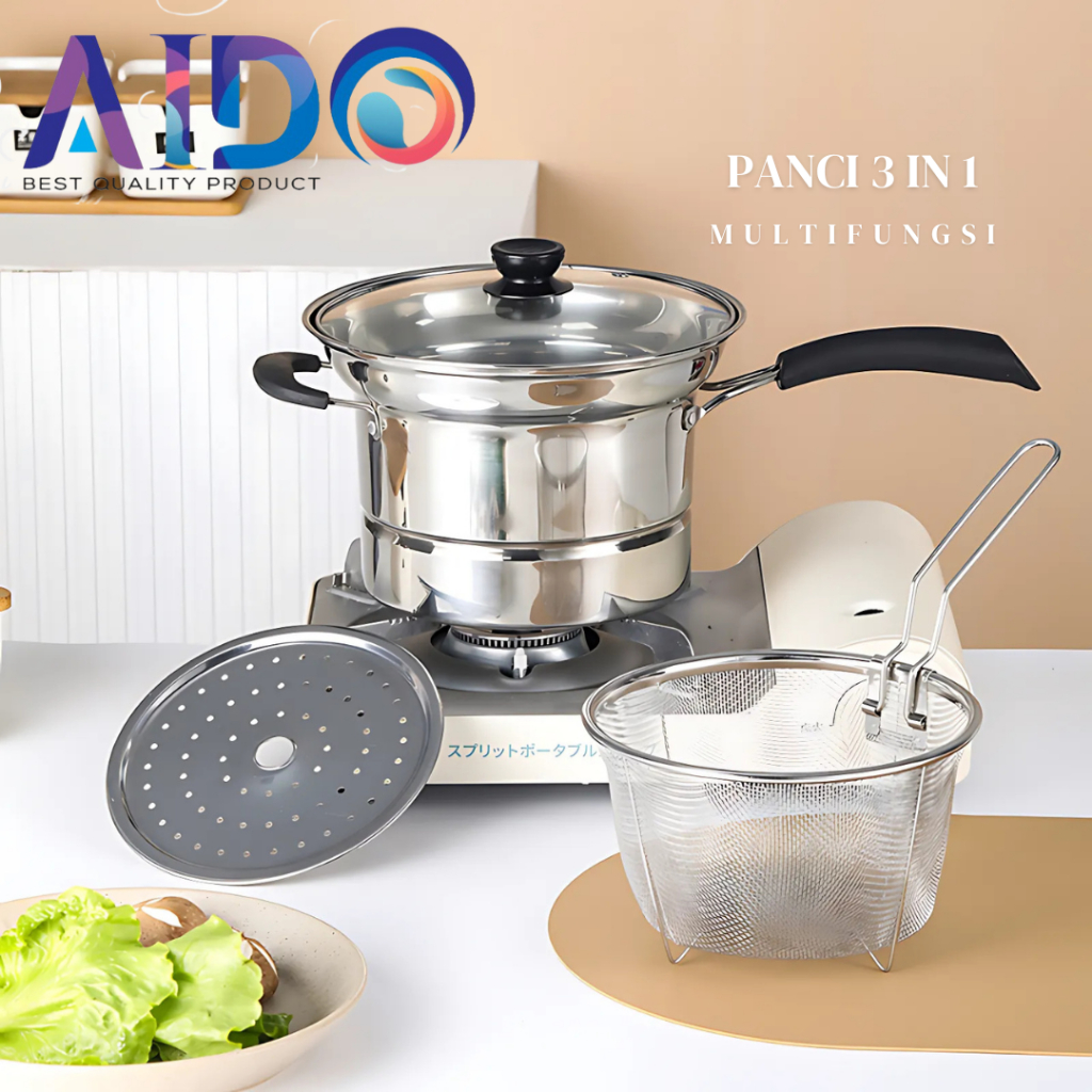 Jual PANCI 3 IN 1/COOKING POT 3 IN 1/DEEP FRYER/PANCI KUKUS,GORENG ...