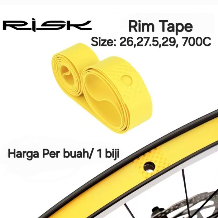 Jual Risk Rim Tape Velg Sepeda Size 26 27.5 29 Inch 700C Rims Tape ...
