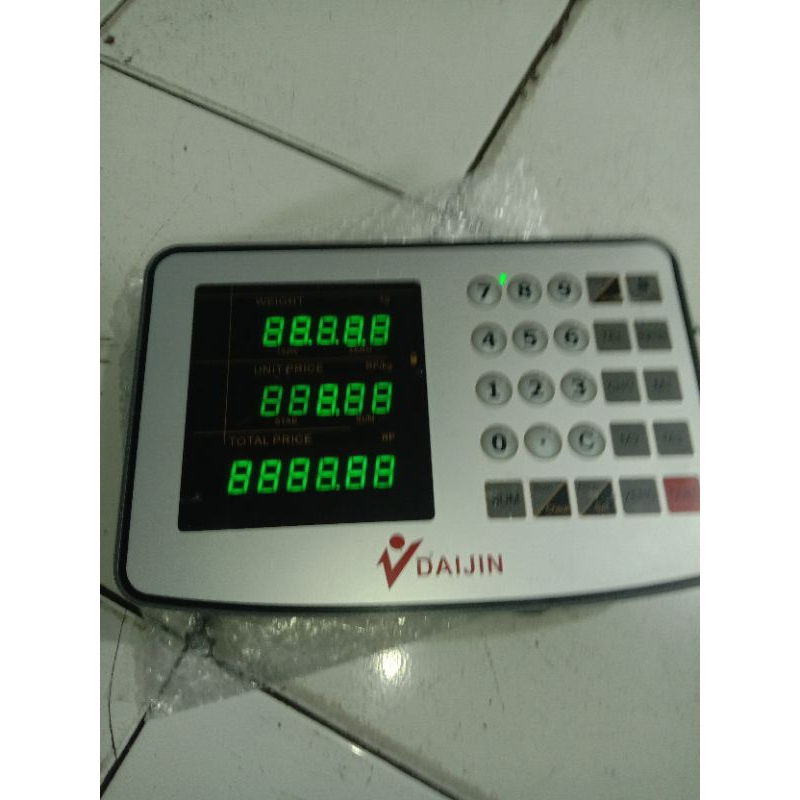 Jual kepala timbangan DAIJIN touchscreen 100kg s/d 500kg | Shopee Indonesia