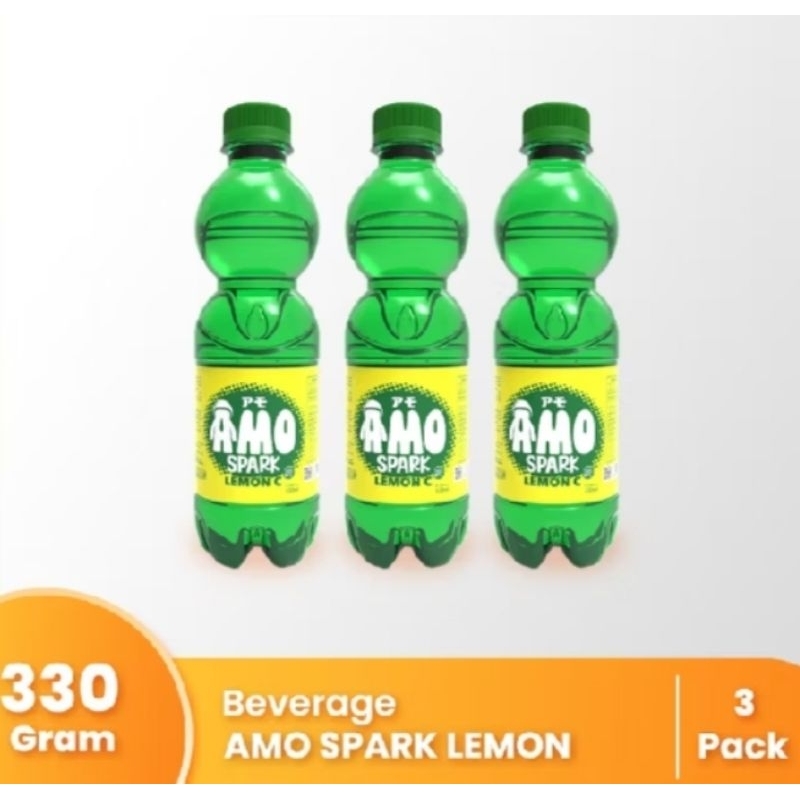 Jual [Bundle Pack Isi 3] AMO Minuman Berkarbonasi Rasa Spark Lemon ...