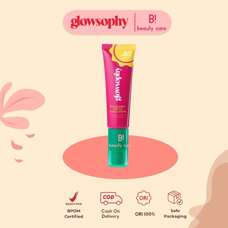 Jual [READY SIAP KIRIM] Glowsophy Bearberry Tinted Sunscreen SPF 40 PA ...