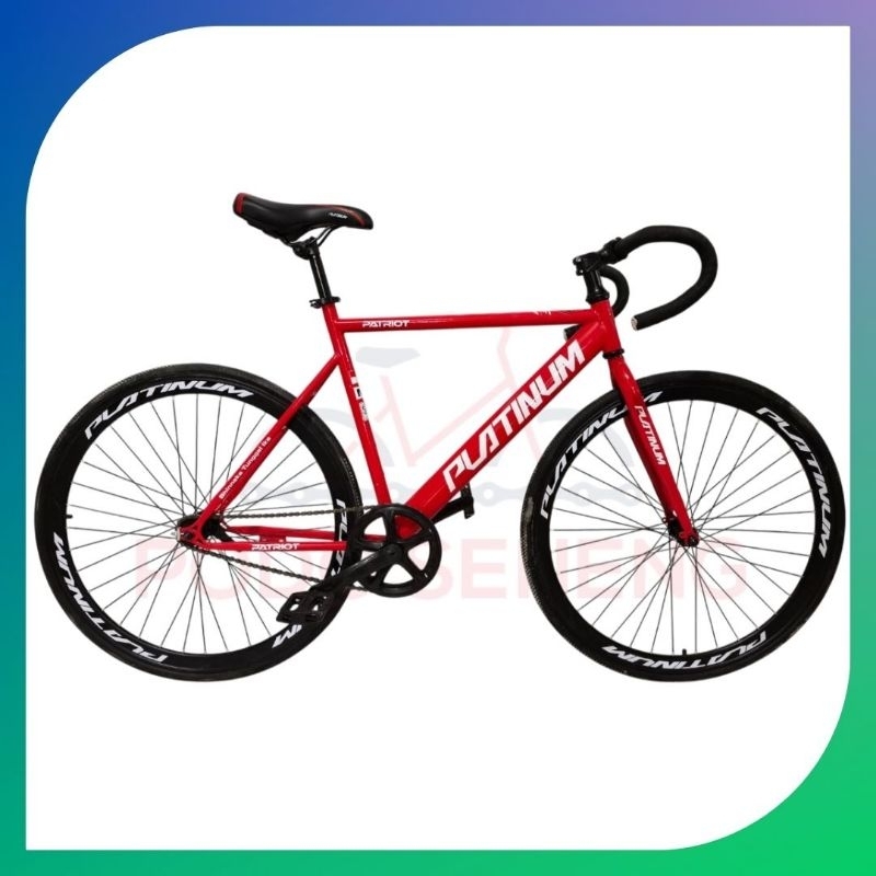 Jual Sepeda Fixie Platinum Patriot Ukuran 700x28C Fixed Gear | Shopee ...