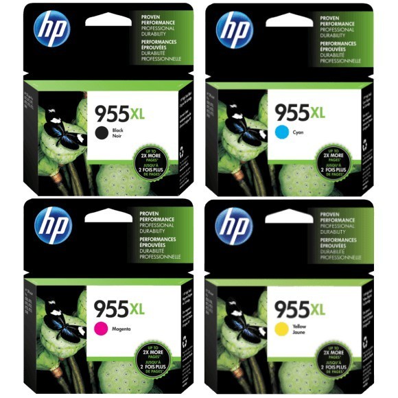 Jual tinta cartridge HP 955xl black & 955xl color original ( VARIAN ...