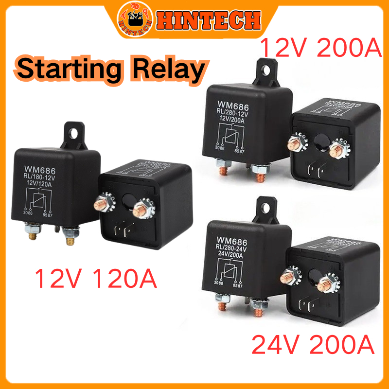 Jual Relay Starting Relay 200A 120A 100A 12V / 24V Untuk Power Otomotif ...