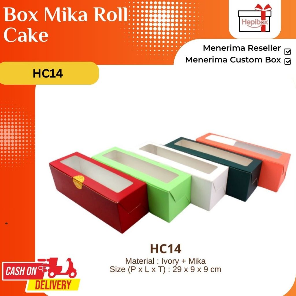 Jual Kotak Bolu Gulung / Box Mika Brownies / Gift Souvenir / Kemasan ...